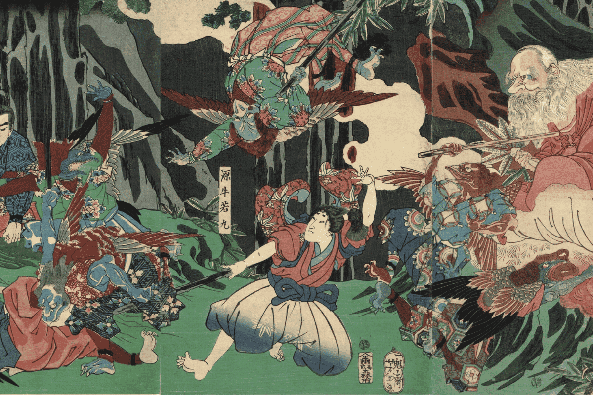 Tengu, o yokai guardiao das montanhas